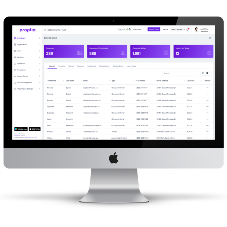 Access Management HOA | Commercial Secure Key Fob Door Entry System Proptia