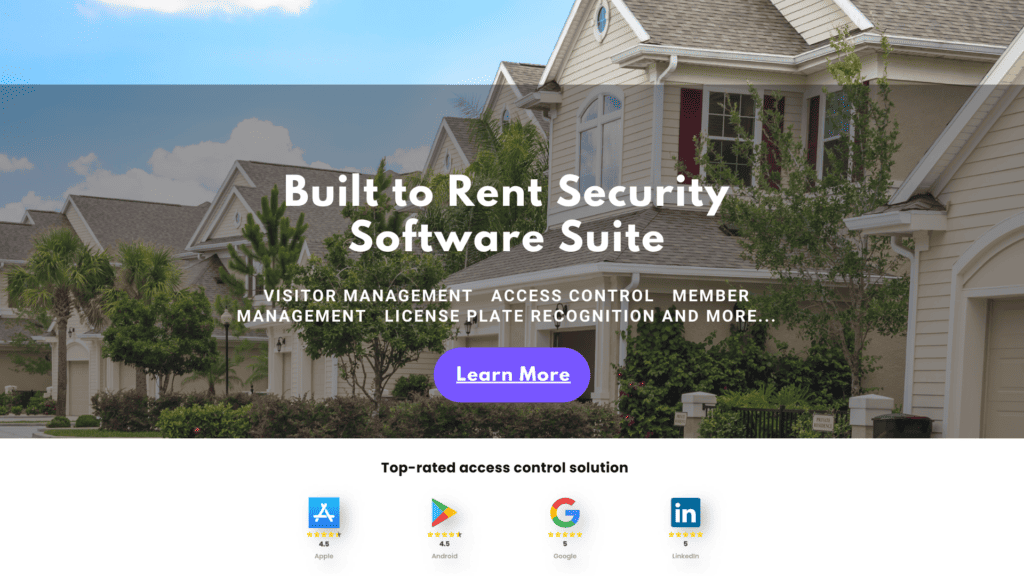 Built-To-Rent Community Security Software | Proptia